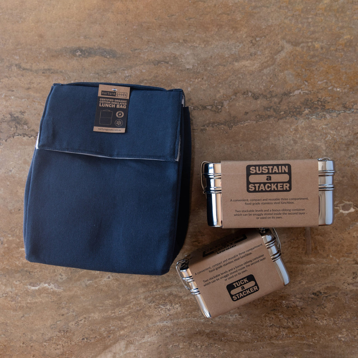 Nurture Goods Insulated Lunch Bag - Denim Blue – everything kitchen
